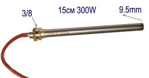 Метален нагревател ново поколение 300W 3/8" 150мм/ 000015 - Vladeks-bg.com
